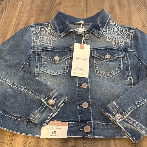 copper flasg | Jackets & Coats | Copper Flashblue Denim Jacket | Poshmark